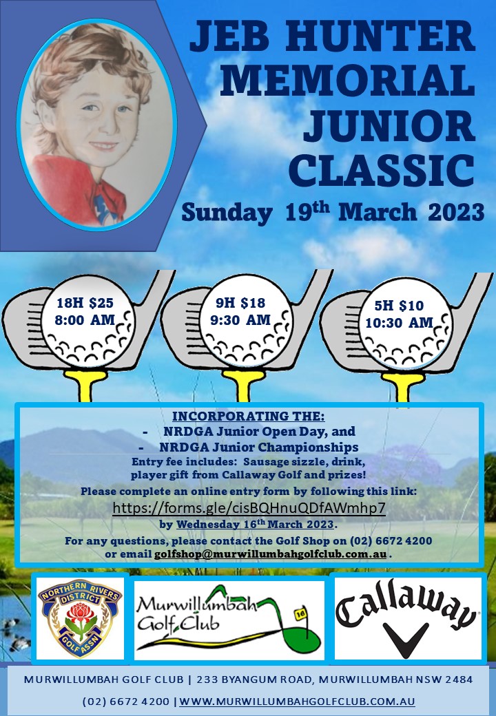 Jeb Hunter Memorial Classic - Murwillumbah Junior Open Day - NRDGA ...